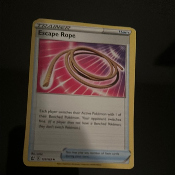 Pokemon | Games | Pokemon Trainer Card Escape Rope With Yellow And Pink ...